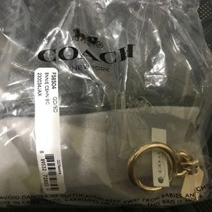 Coach | Accessories | Coach Key Fob Chain Ring Brown New | Poshmark